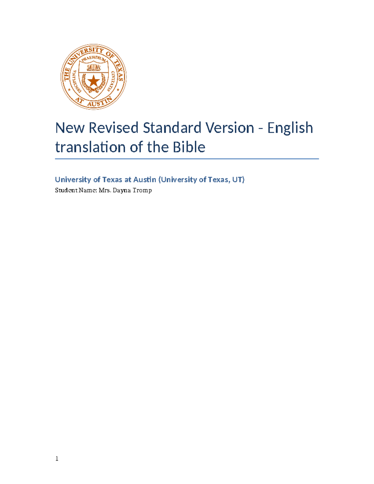 New Revised Standard Version - English translation of the Bible - New ...