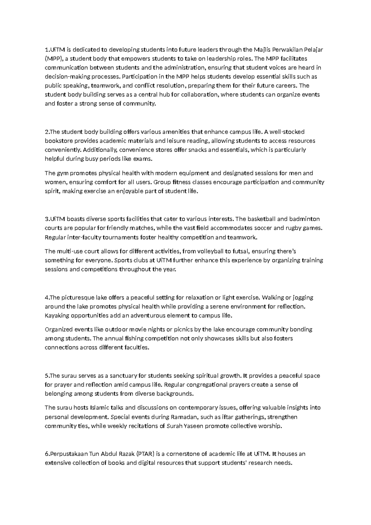 UED102 Script - 1 is dedicated to developing students into future ...