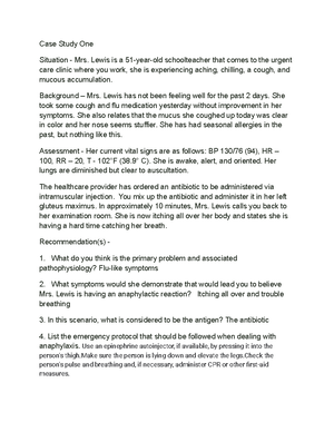 Case Study #4- Heart Failure - Case Study 4-Congestive Heart Failure ...