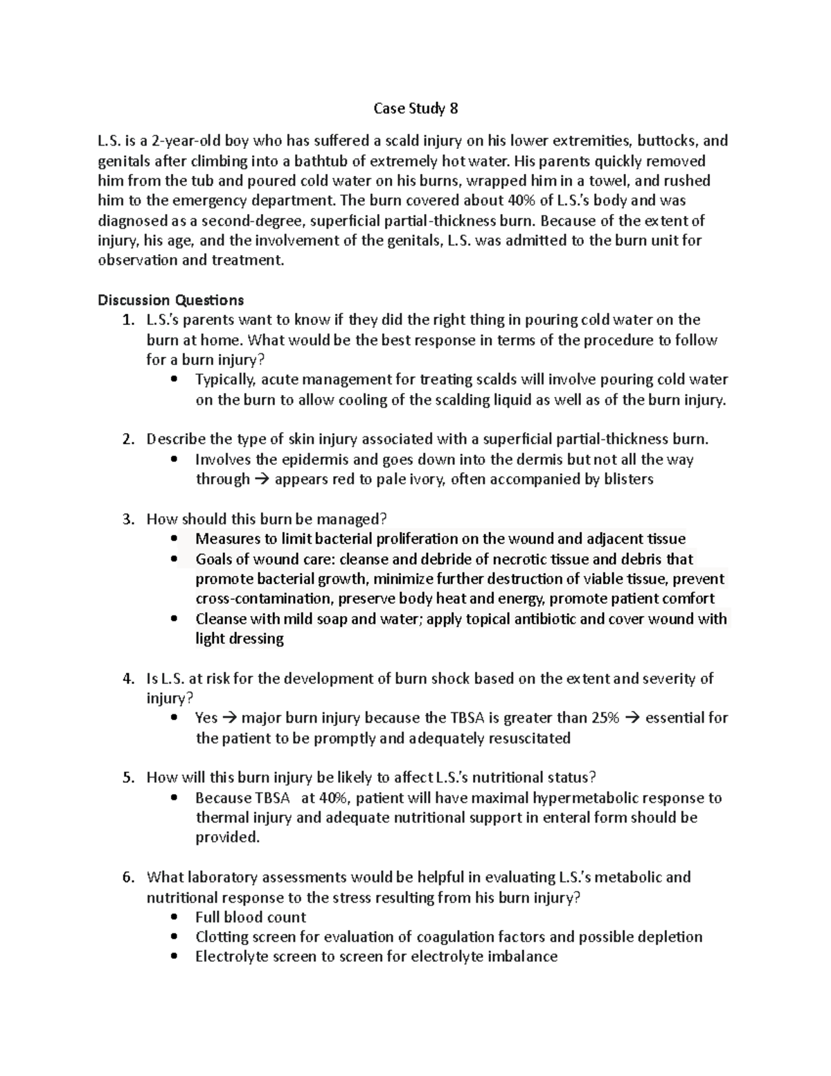Case Study 8 Burn Injuries Case Study 8 L Is A 2 year old Boy Who case-study-8-burn-injuries-case-study-8-l-is-a-2-year-old-boy-who