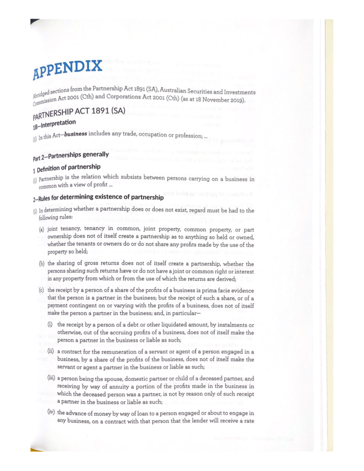 Corp Law - Appendix - accounting - ACC2250 - Studocu