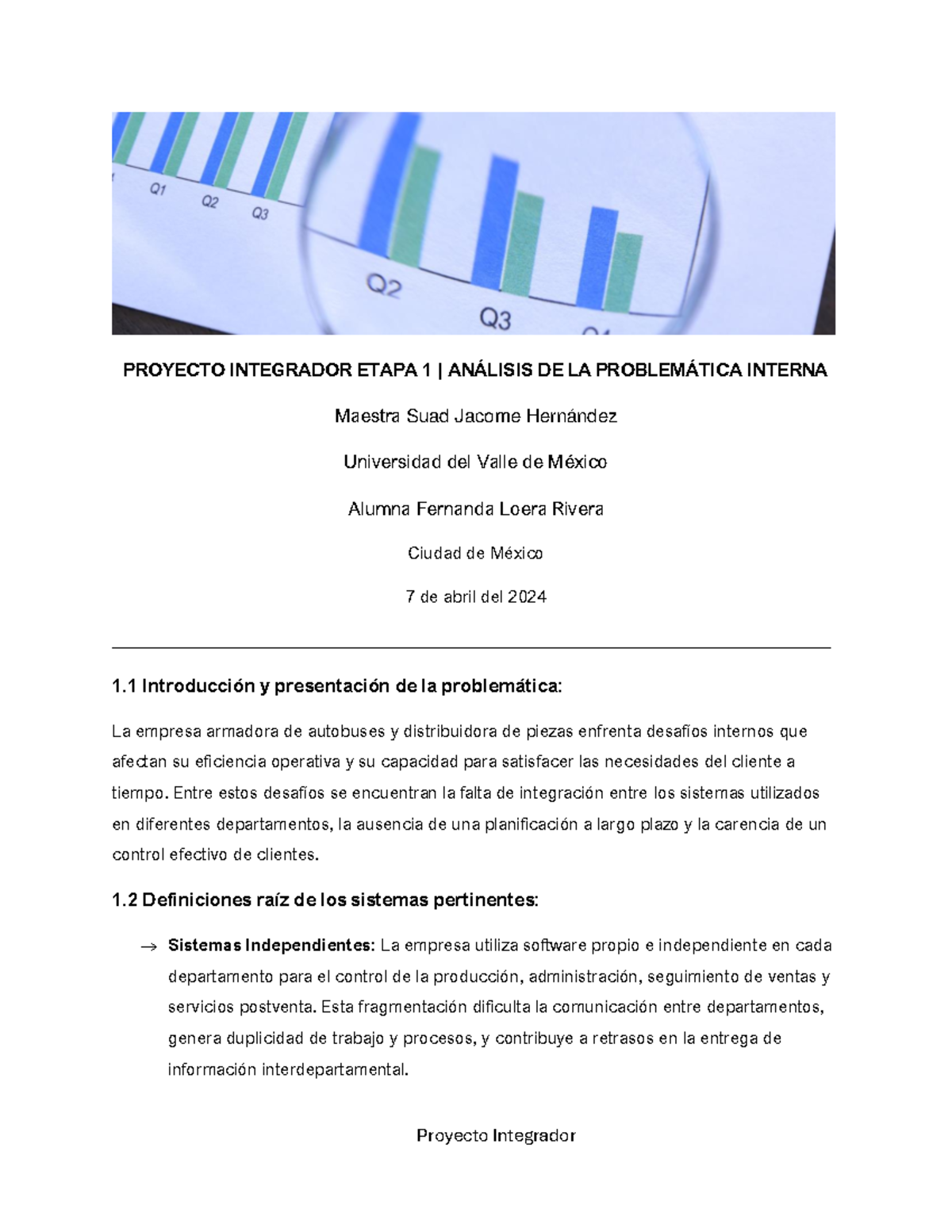 Proyecto Integrador Etapa 1-2-3 Enfoque Sistématico - PROYECTO INTEGRADOR ETAPA 1 | ANÁLISIS DE ...