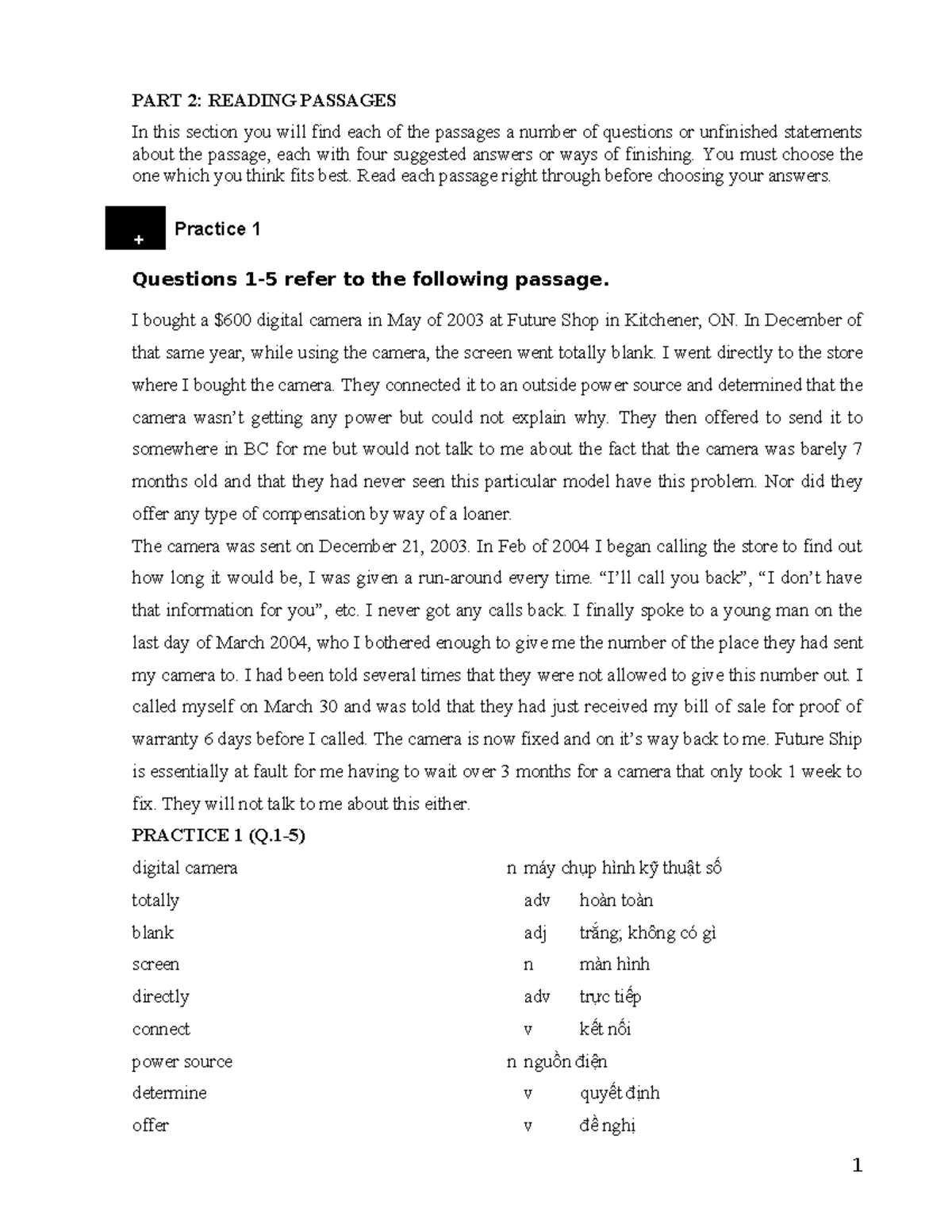 04. Reading passages - avan - PART 2: READING PASSAGES In this section ...