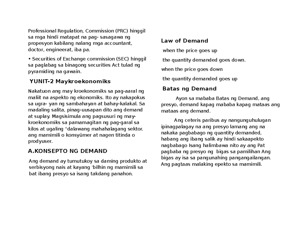 pointer for you to study in your upcoming examination. You can use this ...