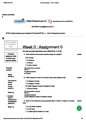 Assignment week 2 solution - NPTEL Online Certification Courses Indian ...
