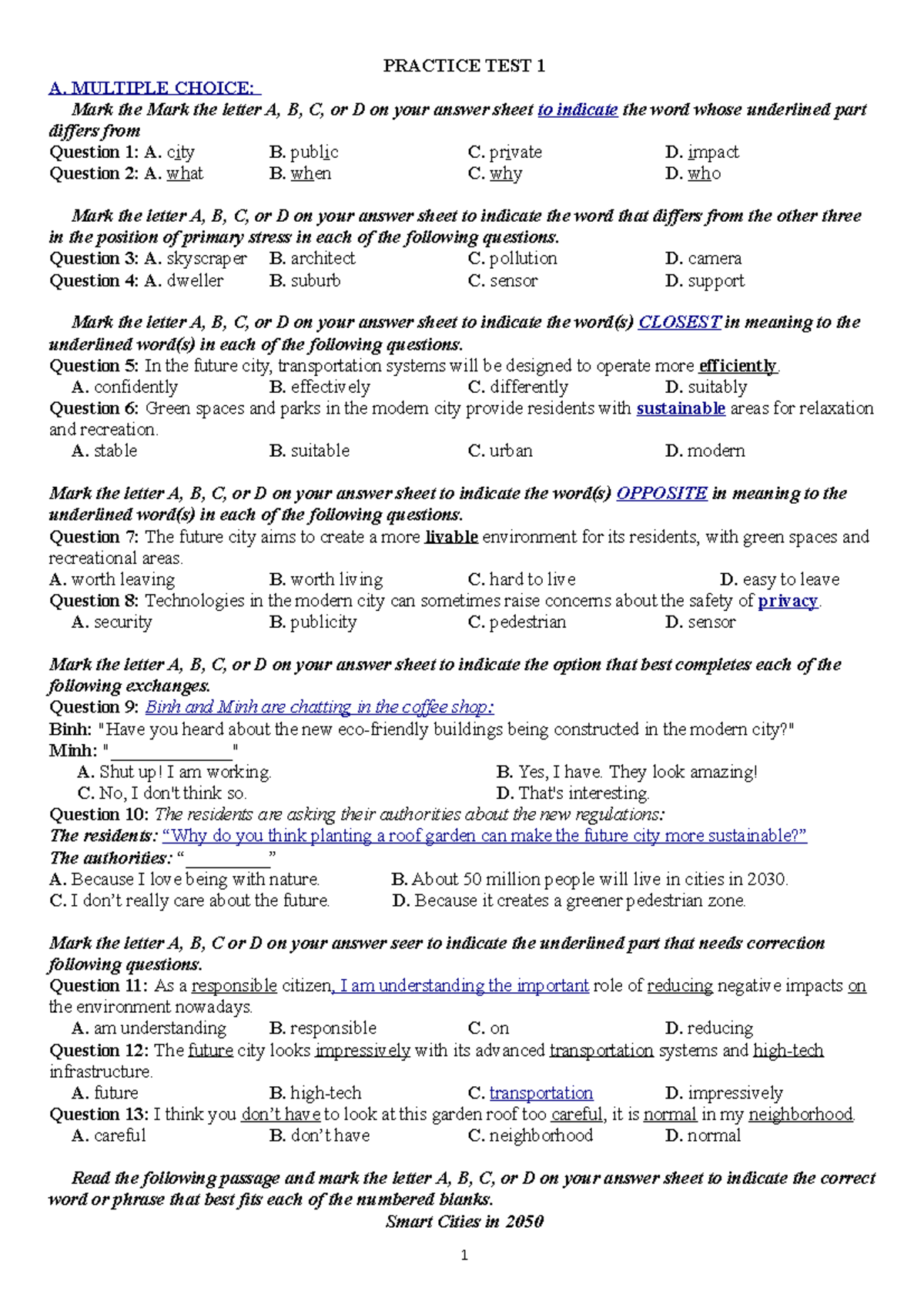 ÔN GIỮA KỲ 1 2023 HS - ÔN THI GIỮA KỲ 1 GLOBAL SUCCESS 11 - PRACTICE ...