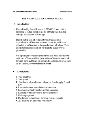Assignment 1 Trade - 20th Sept 2023 - Assignment 1 International Trade ...