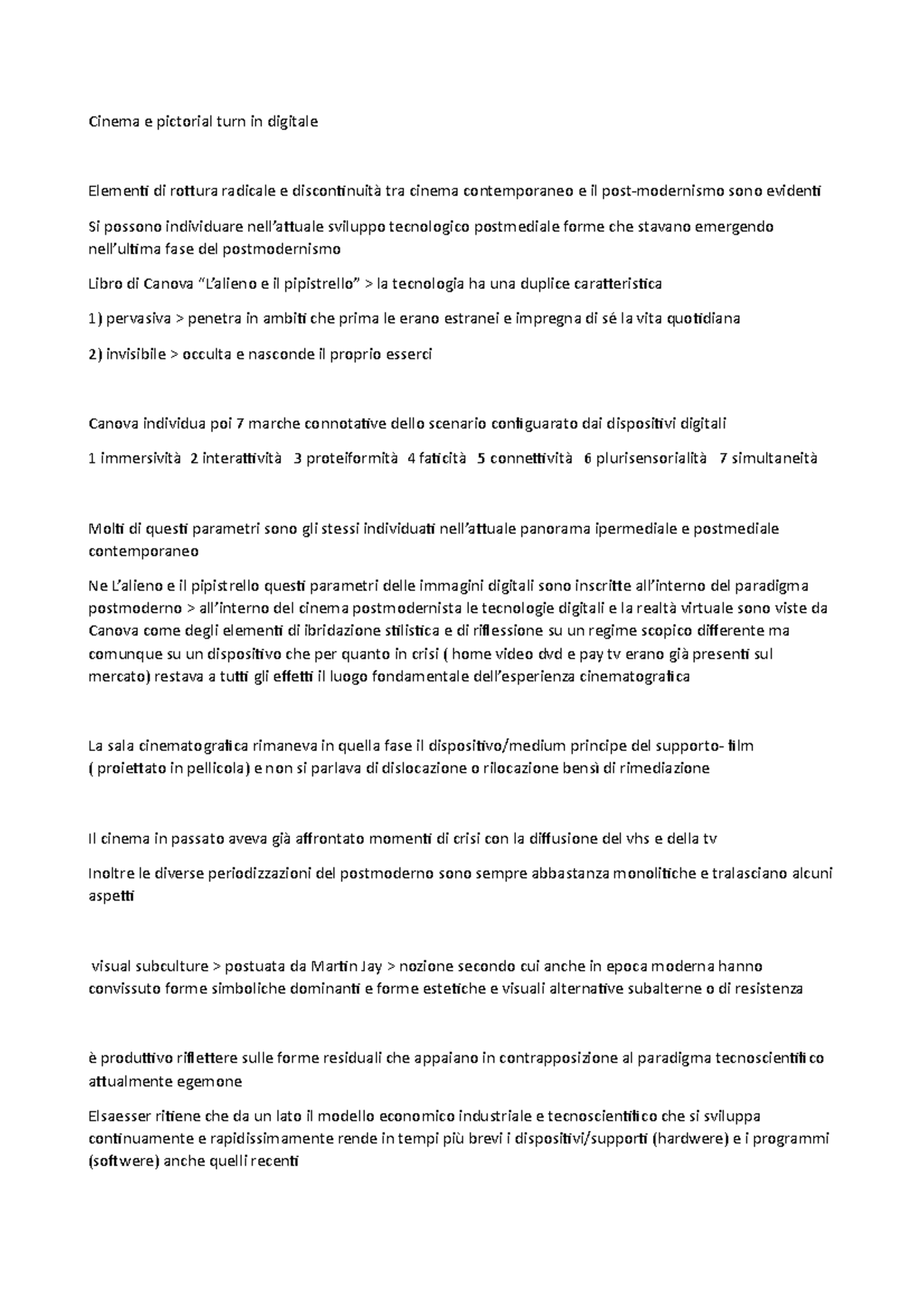 Cinema e pictorial turn digitale - Cinema e pictorial turn in digitale ...