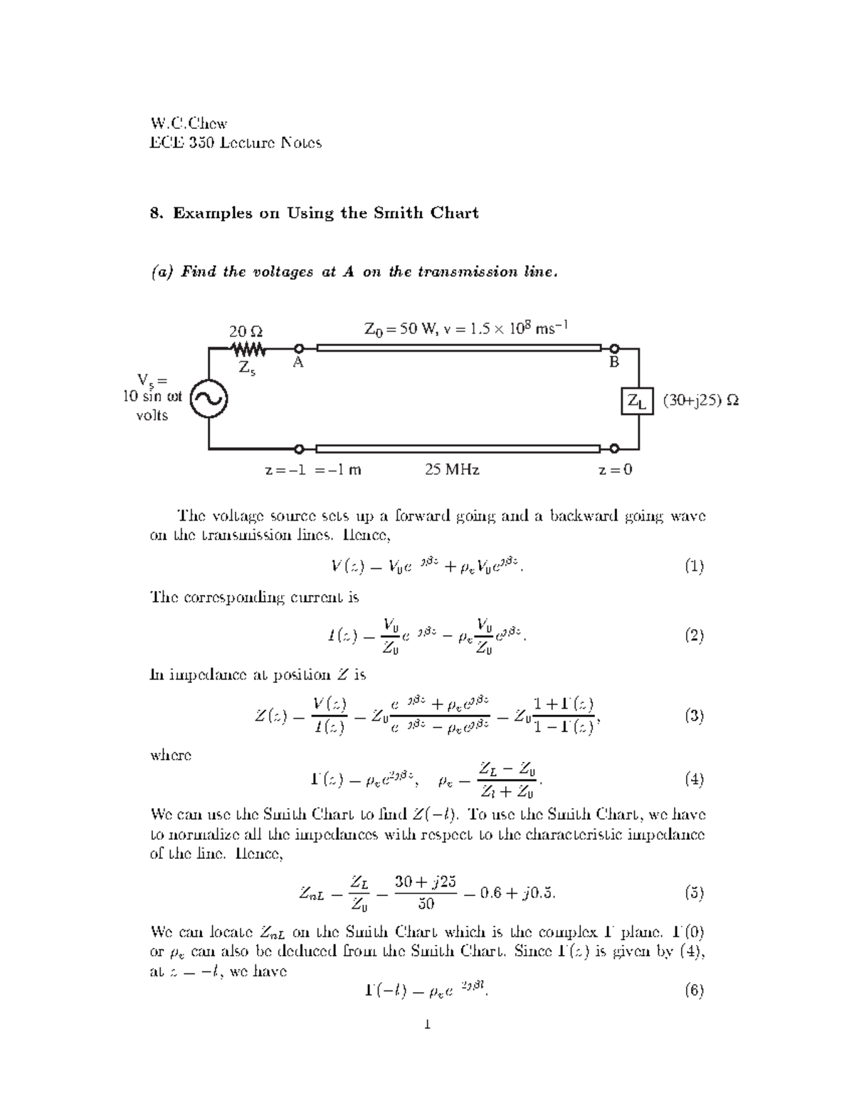 2019-2020 Lecture 8 - W C Chew ECE Lecture Notes Examples on Using the ...