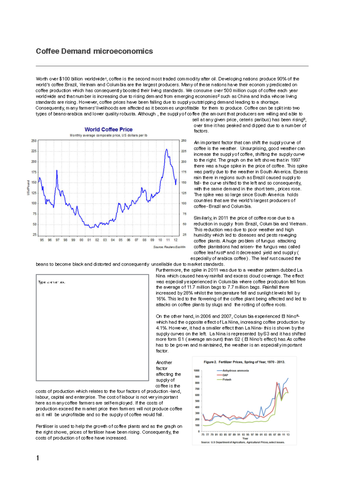 Demand for Coffee - Coffee Demand microeconomics Worth over $100 ...