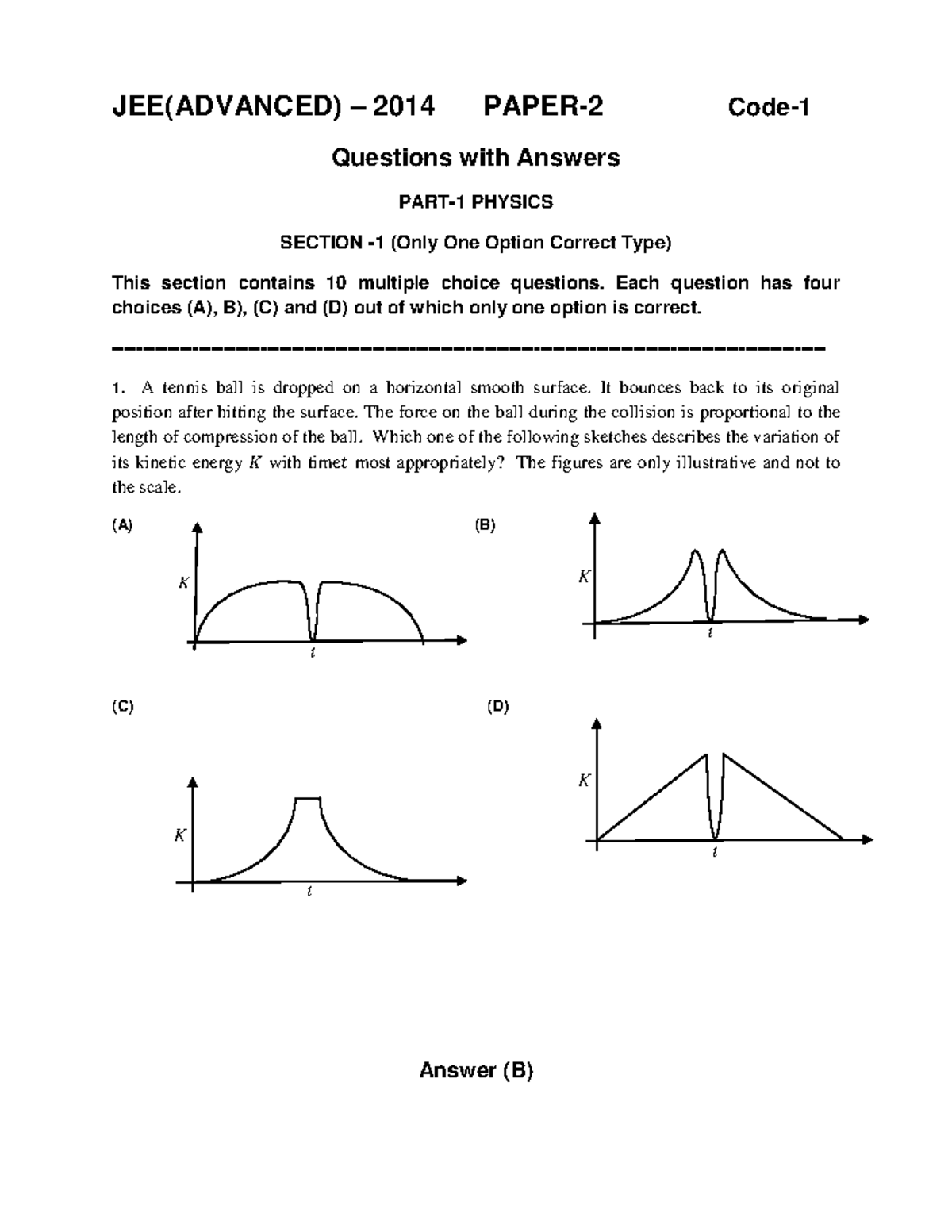 2014 2 - Summary Henk van Stokkom - JEE(ADVANCED) – 2014 PAPER-2 Code ...