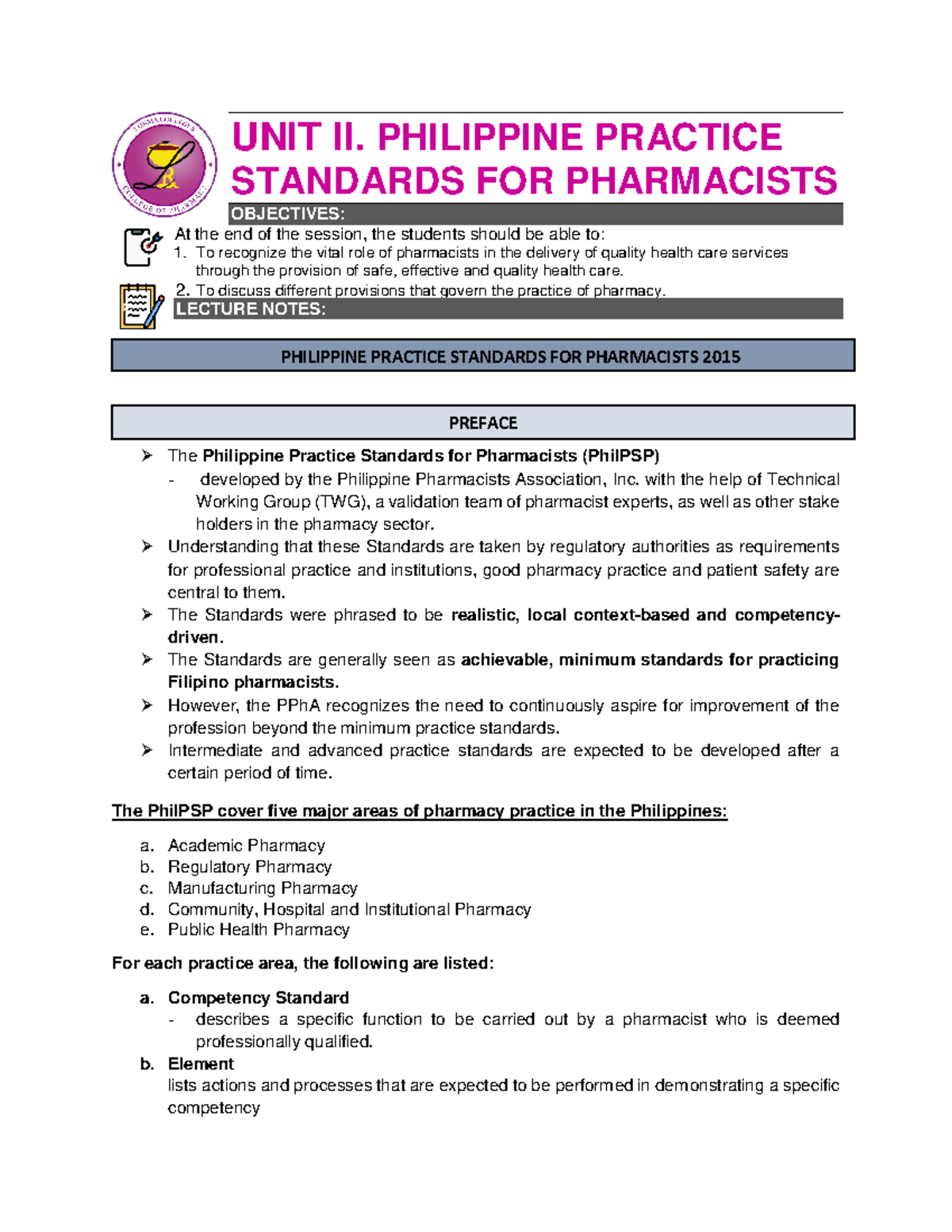 UNIT II Phil PSP - Topic on Jurisprudence - UNIT II. PHILIPPINE ...
