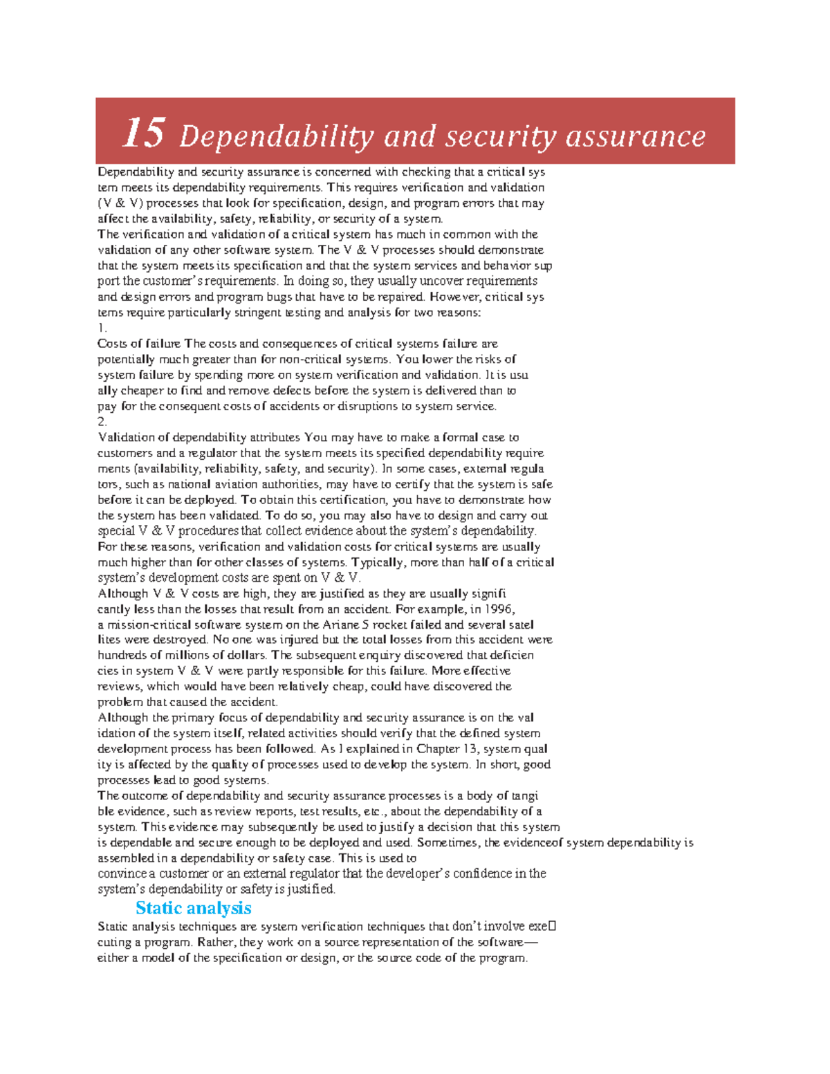 15 Dependability and security assurance - 15 Dependability and security assurance Dependability ...