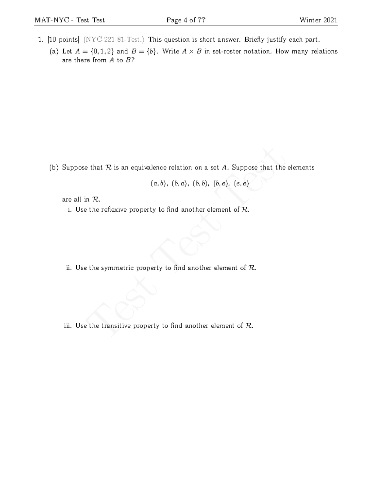 topics-in-advanced-mathematics-midterm-10-points-nyc-221-81-test