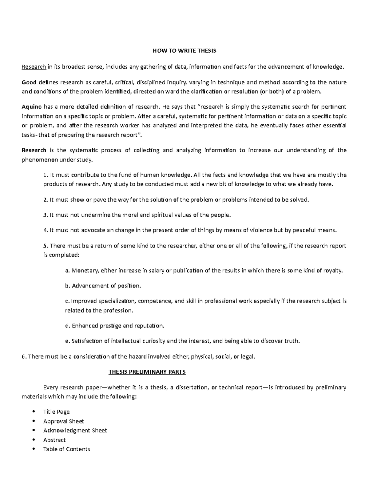 HOW TO Write A Thesis OR Research Paper Complete Guide - HOW TO WRITE ...