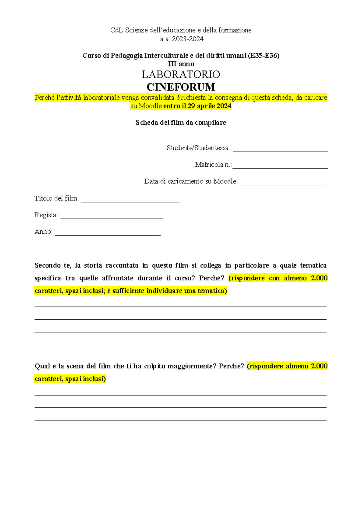 Scheda film da compilare 23-24 - CdL Scienze dell’educazione e della ...