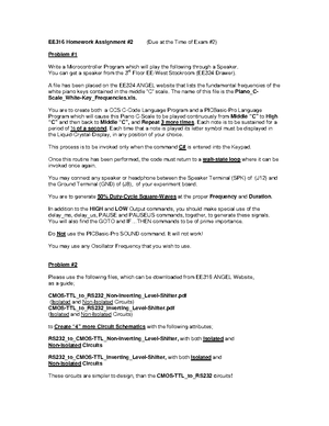 Lab 9 - Lab 9 - EE 316 Laboratory Experiment 9: “Digital Function ...