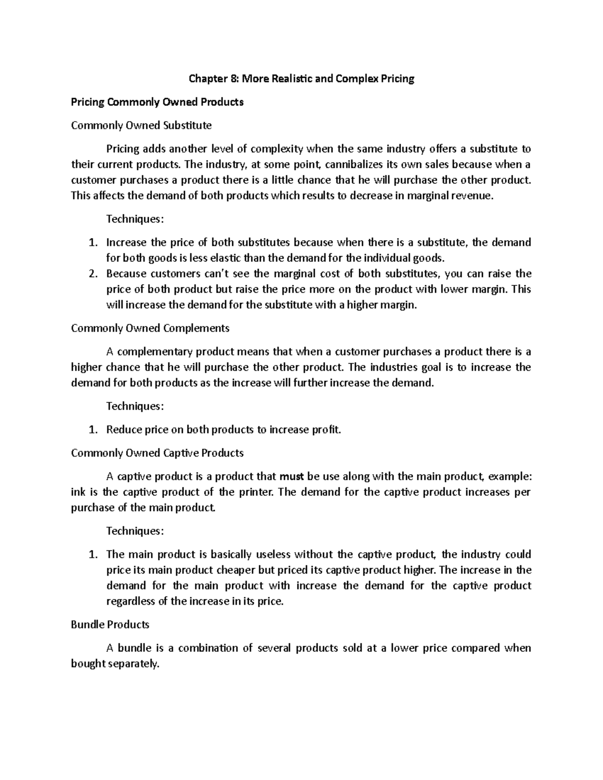 Chapter 8 More Realistic and Complex Pricing - Chapter 8: More ...