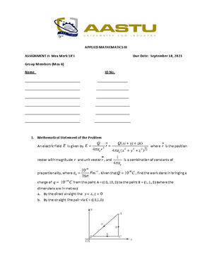 Turbomachinary-Lecture 2 - Addis Ababa University Addis Ababa Institute of Technology School of ...