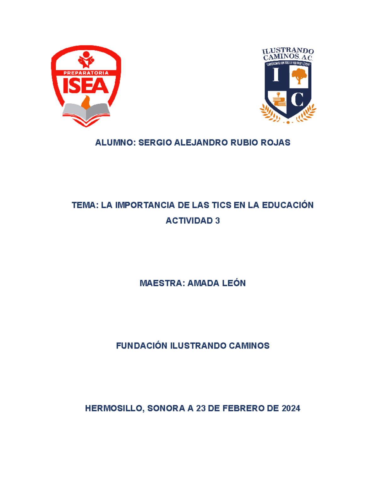 Actividad 3 Sergio Alejandro Rubio Rojas NM06 - ALUMNO: SERGIO ...