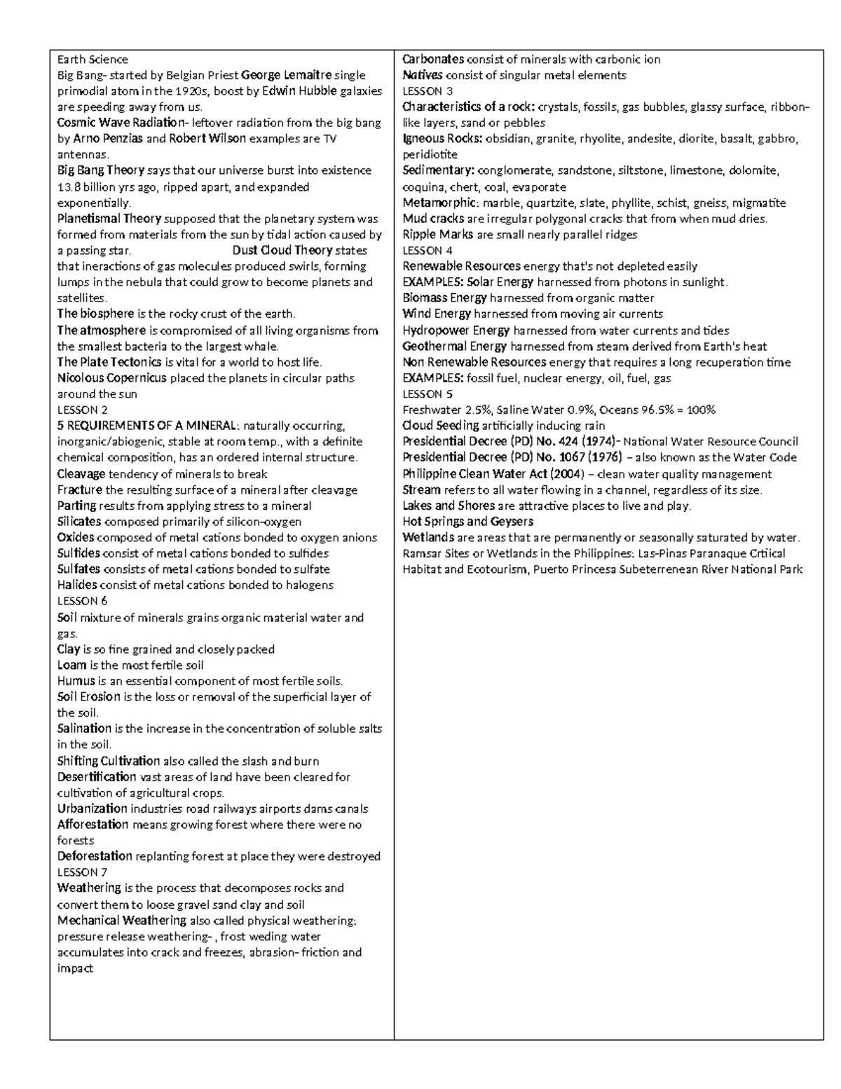 Earth-Science - Earth Science Big Bang- started by Belgian Priest ...