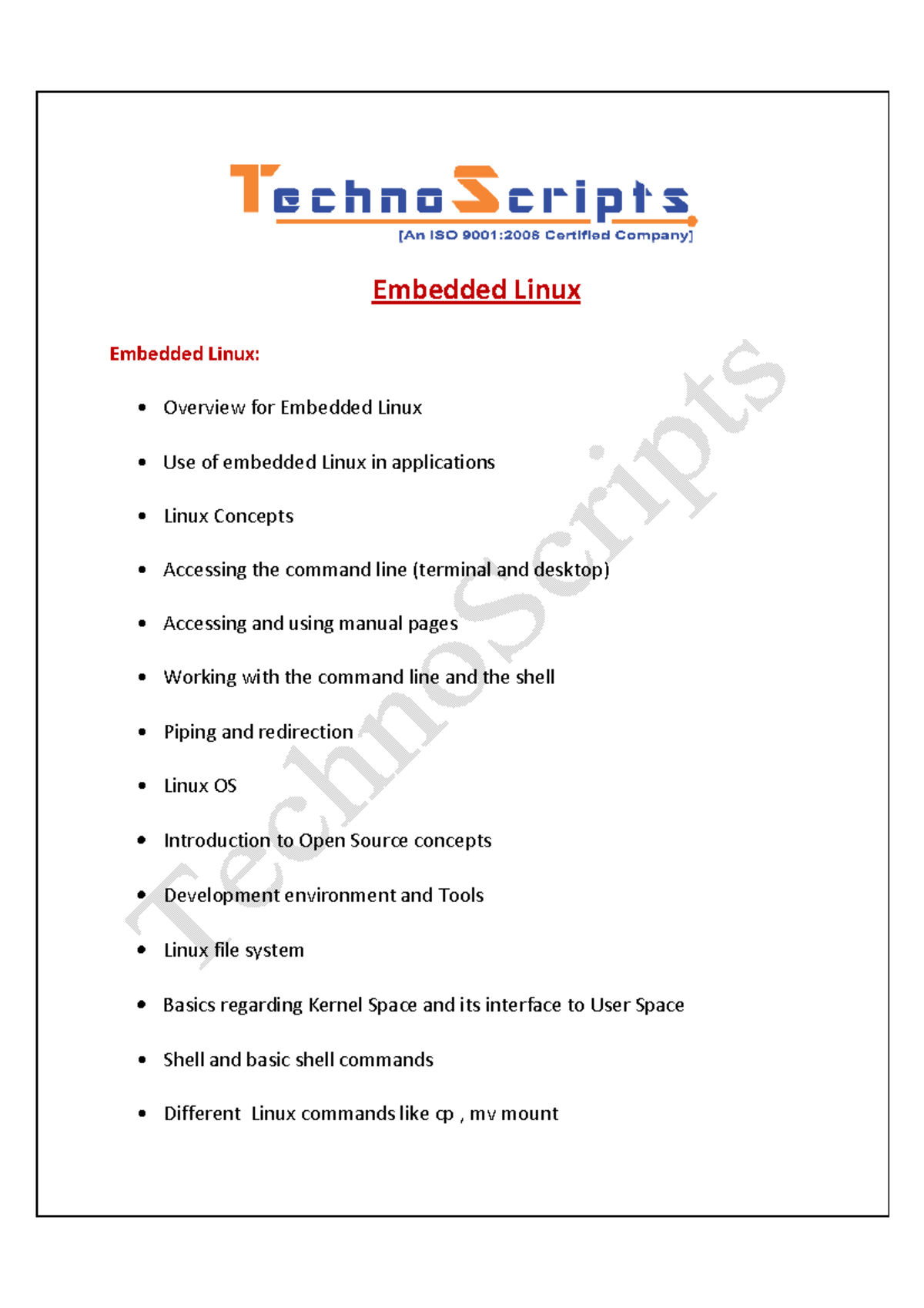 Embedded-linux - Book - Embedded Linux: - Overview for Embedded Linux ...