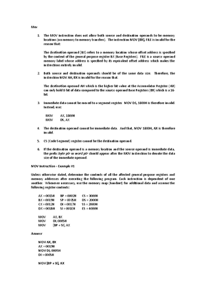 Addressing Modes and its Types Notes - AR101 - COLLEGE OF COMPUTER ...