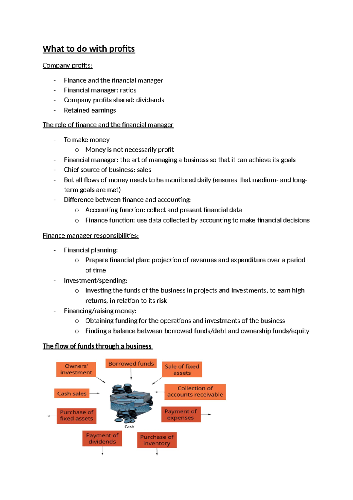 Chapter: What to do with profits - What to do with profits Company ...