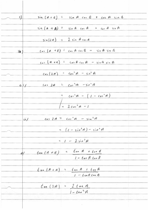 addition formulae - In this unit we start with one and derive a second ...