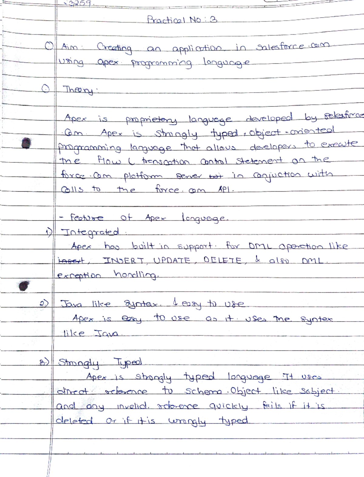 Write The A Program In Apex Programming Language Practicol Noe Am Crecinq Aaappliati0n Ja