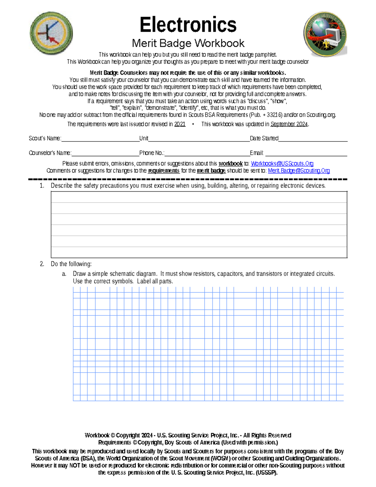 Electronics - Used as a guide - Electronics Merit Badge Workbook This ...