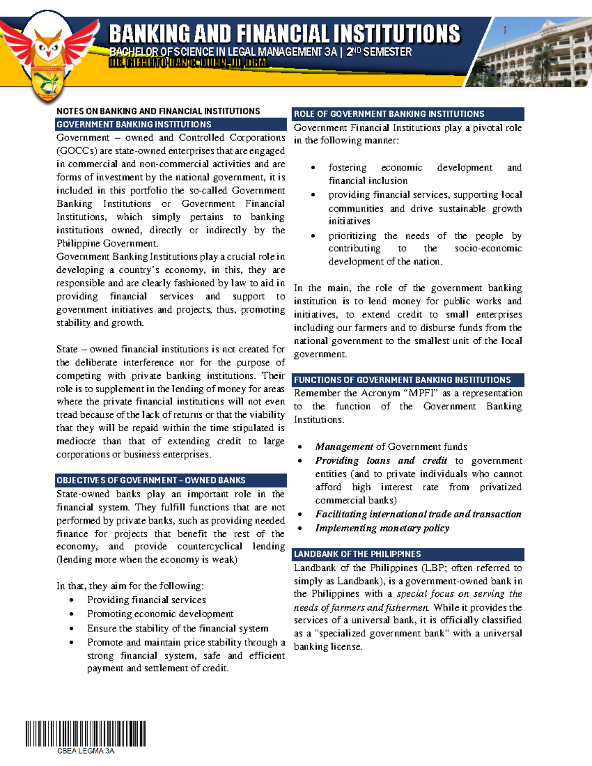 Notes ON Banking AND Financial Institution [C] - NOTES ON BANKING AND ...