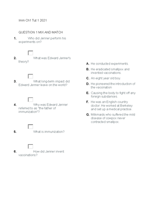 Immunology PRAC Report - BHSC: MEDICAL LABORATORY SCIENCE Faculty of ...