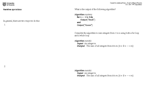 Csc 349a formula sheet - Ta ylor ’s Th e or e m : ( ) ( ) P ...