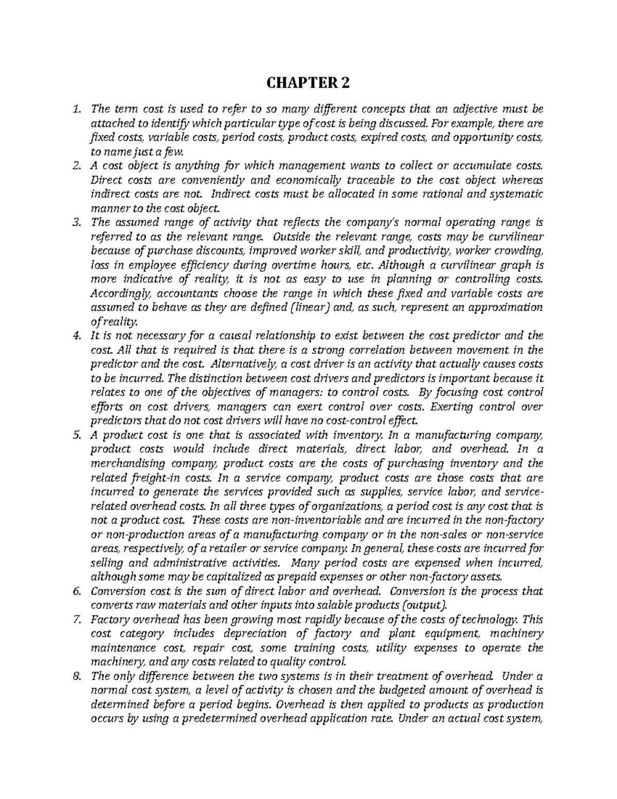 Chapter 2 Answer CHAPTER 2 The Term Cost Is Used To Refer To So Many chapter-2-answer-chapter-2-the-term-cost-is-used-to-refer-to-so-many