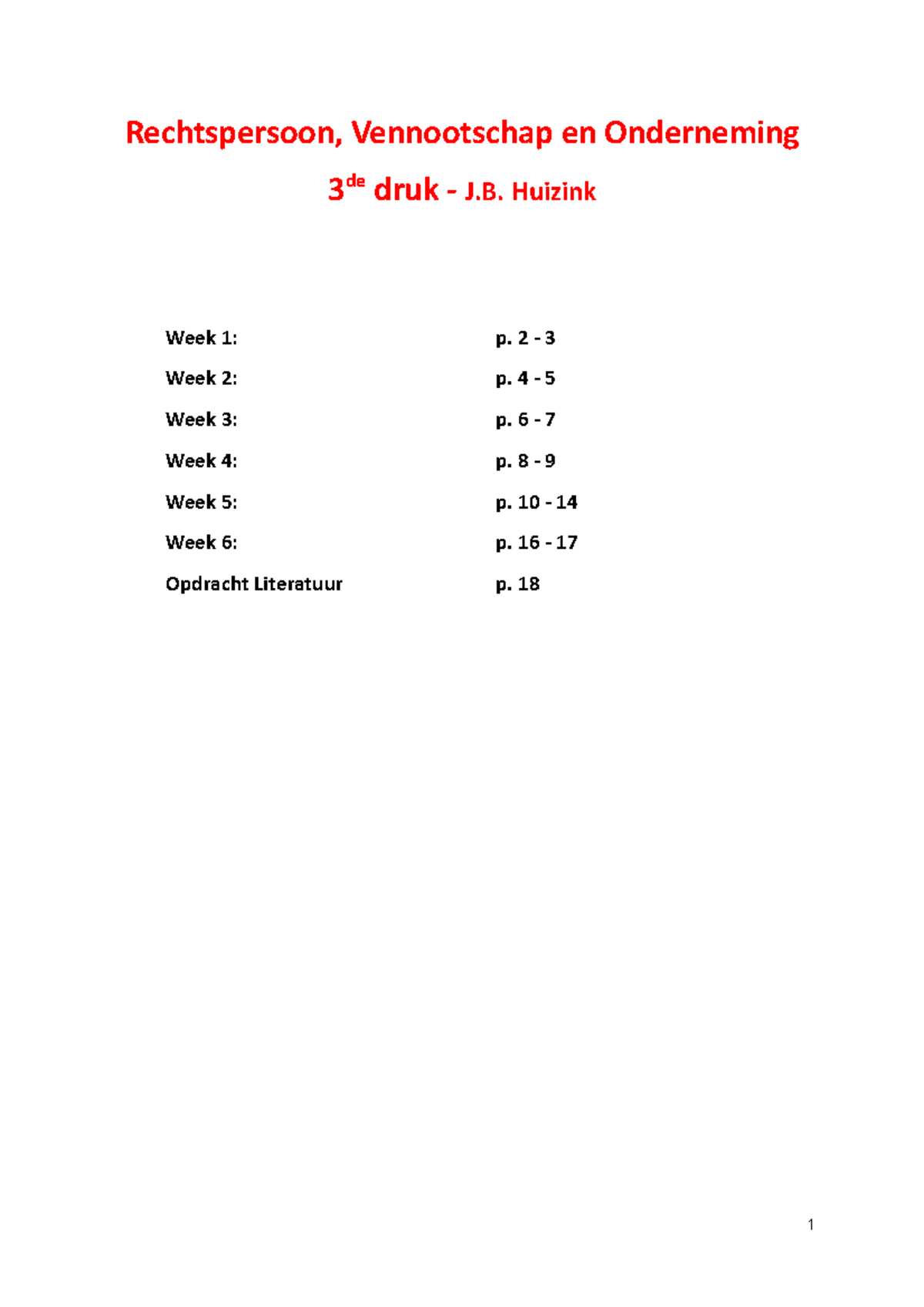 RVO - Notes book - Samenvatting Rechtspersoon Vennootschap en ...