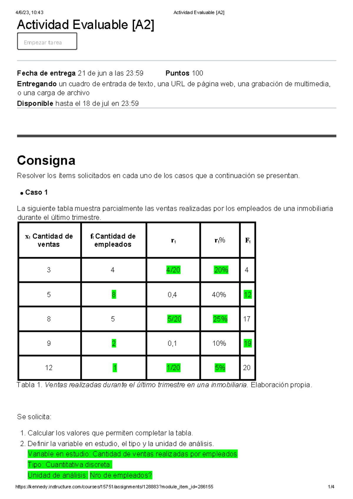 Actividad Evaluable [A2] - Actividad Evaluable [A2] Fecha de entrega 21 de jun a las 23:59 ...