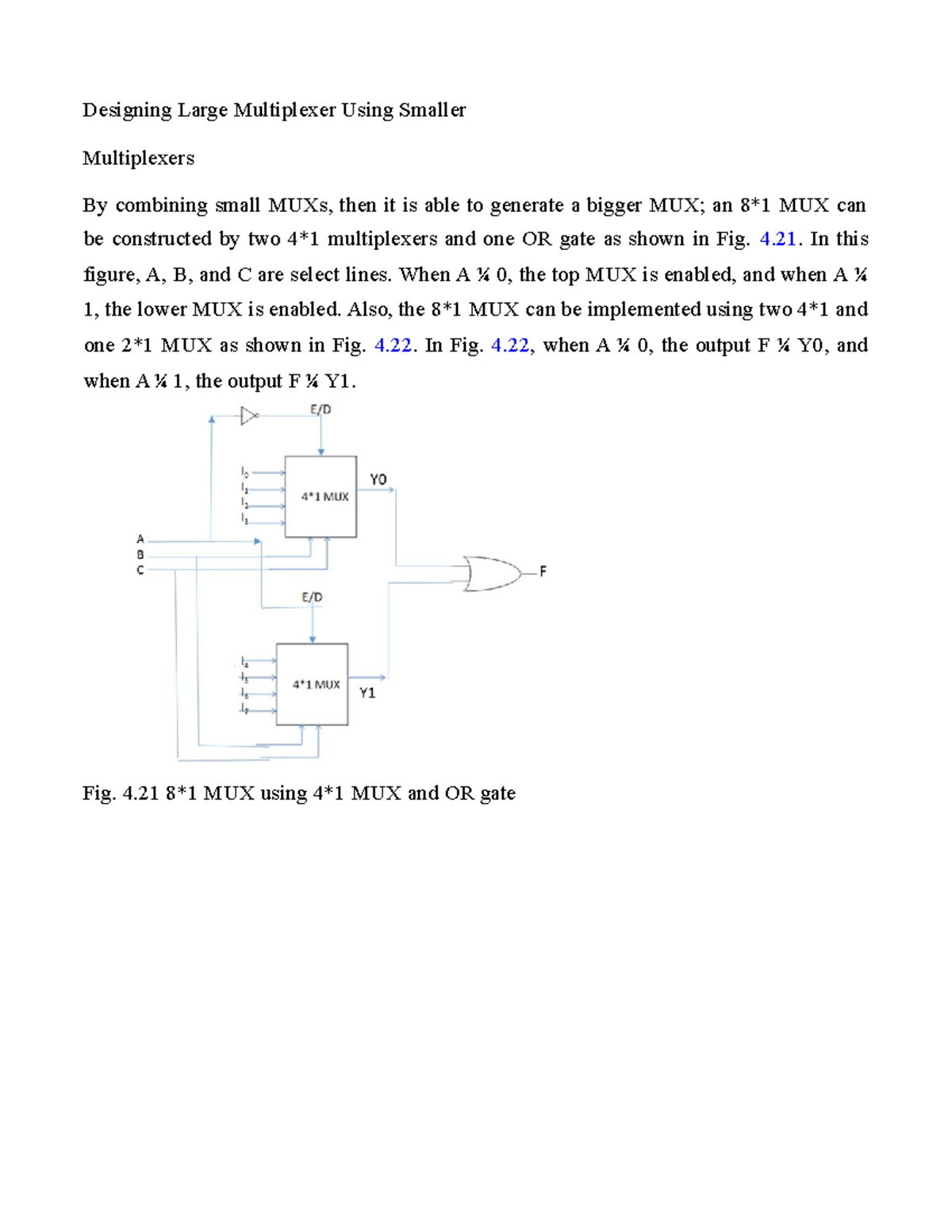 Designing Large Multiplexer Using Smaller - Designing Large Multiplexer Using Smaller ...