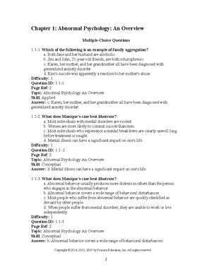 Chapter 2 History & Contemporary Views of Abnormal Behavior - Chapter 2 ...