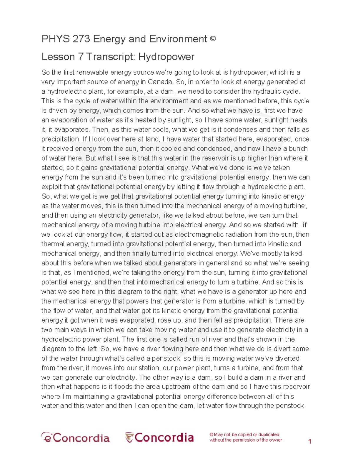 PHYS 273 L7 transcript - © May not be copied or duplicated without the ...