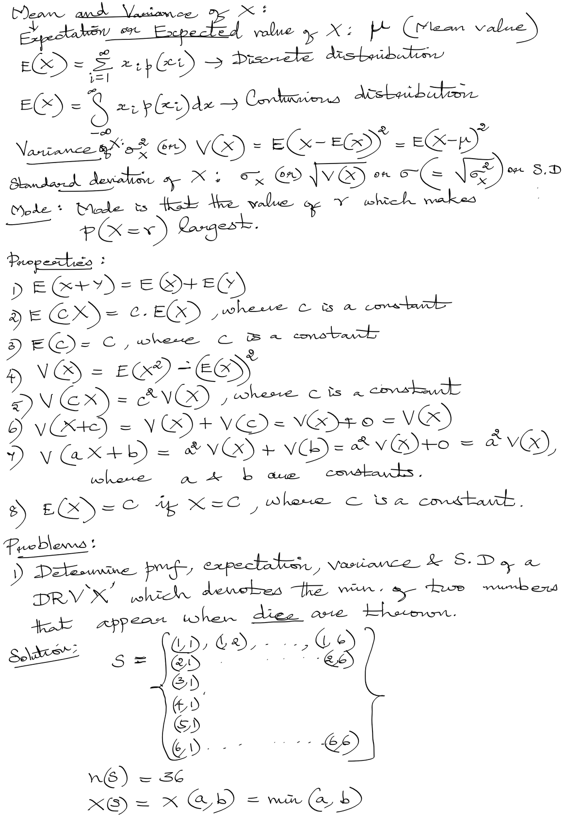 L7-IV MT-Maths 4 pdf - These are professors' handwritten notes. This ...