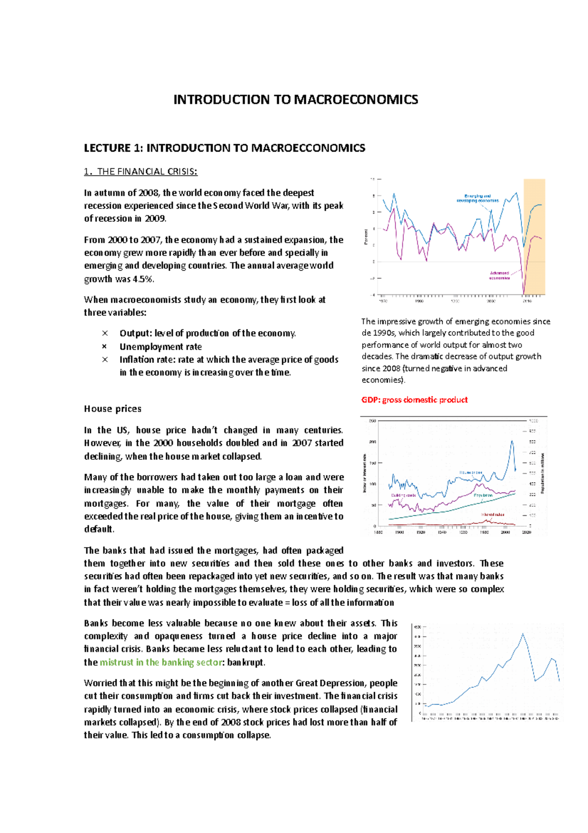 Macroeconomics Apunts Finals - INTRODUCTION TO MACROECONOMICS LECTURE 1 ...