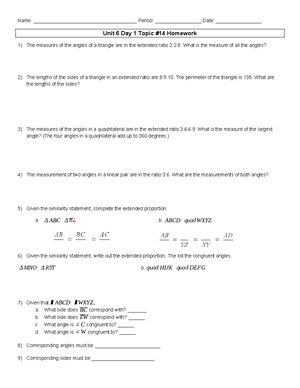 Topic+28+Homework - dahsjkdasdjksh - Unit 10 Day 1 Topic #28 Homework Name ...