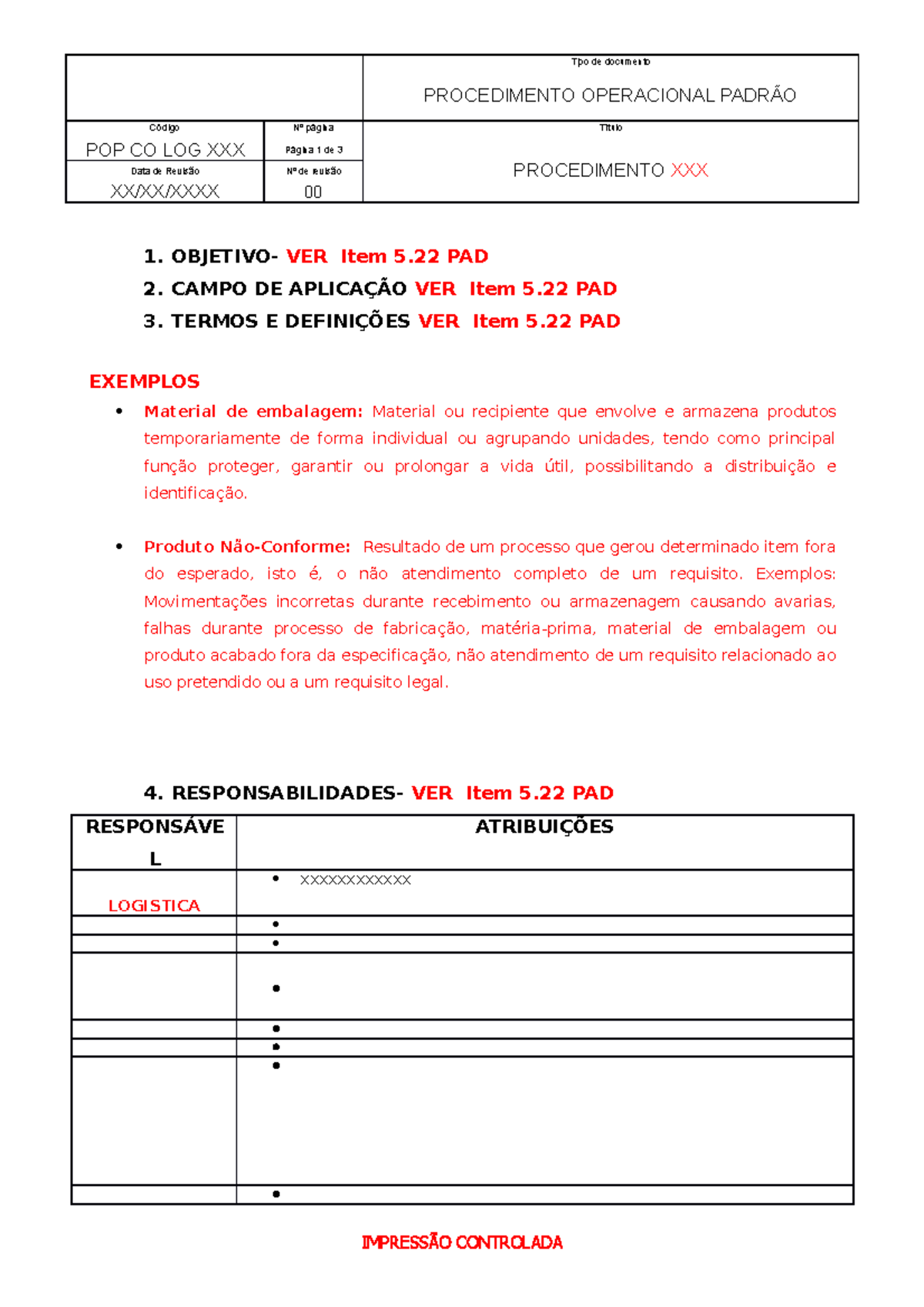 Modelo POP - ljksjiijisjdfg - Tipo de documento PROCEDIMENTO ...