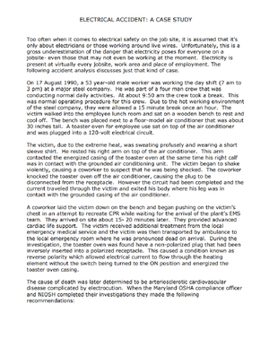 Case Study 4 Chemical Plant Heat Exchanger Explosion - CASE STUDY 4 ...