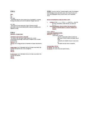 Peri op and Chest tube homework - Preparation for Preoperative Lab: 1 ...