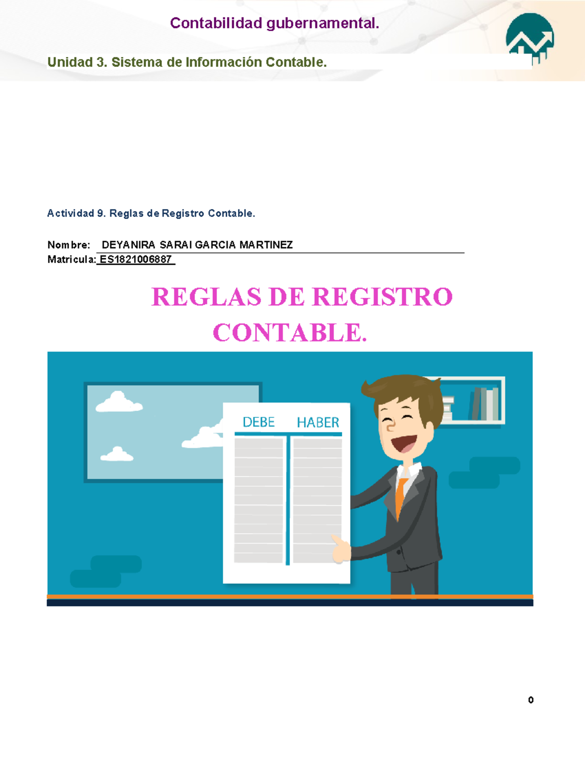 M7 U3 A3 DEGM Registro Contable - Unidad 3. Sistema de Información ...