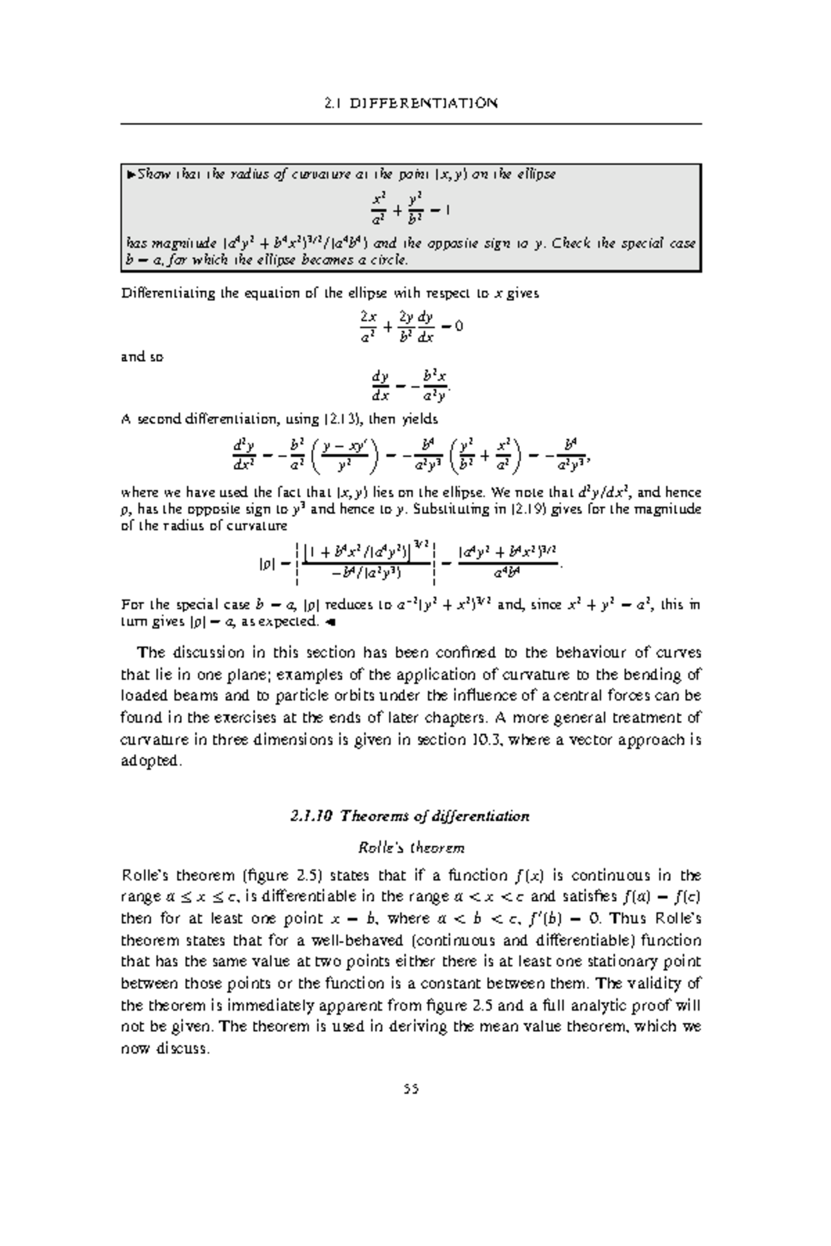 Physics Engineering - 2 DIFFERENTIATION Show that the radius of ...