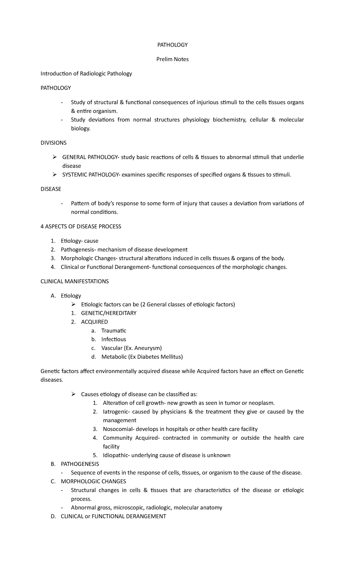 Pathology-307 - Study of diseases and radiographic approach of diseases ...