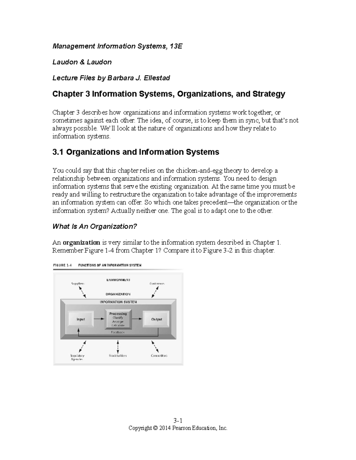 Laudon 13e LN ch03 - borrowed - Management Information Systems, 13E Laudon & Laudon Lecture ...